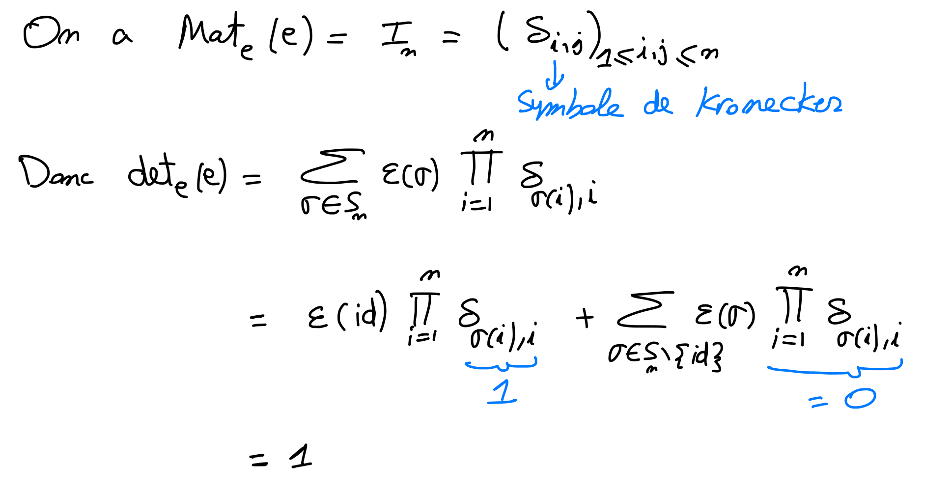 Déterminant, cours | MPSI-MP2I
